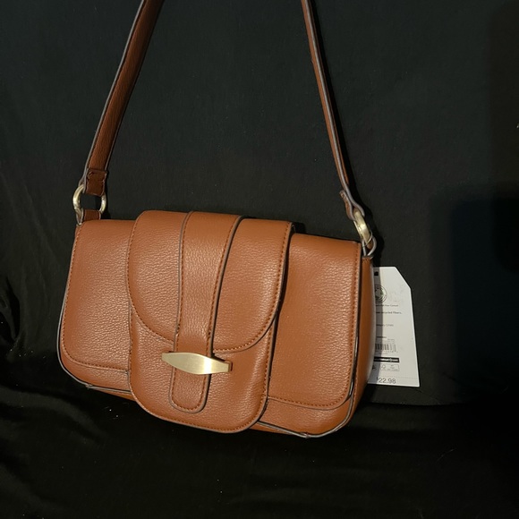 Time and Tru | Bags | Pleather Shoulder Bag | Poshmark